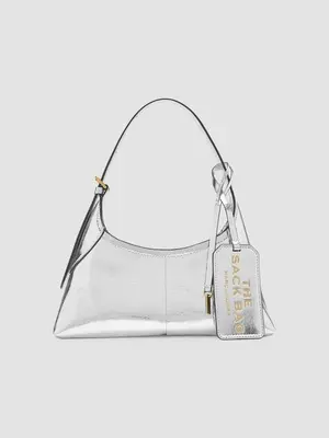 Marc Jacobs Small Belted Sack Metallic Leather Shoulder Bag