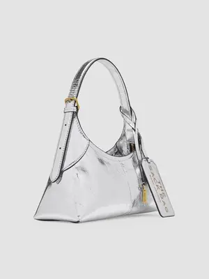 Marc Jacobs Small Belted Sack Metallic Leather Shoulder Bag