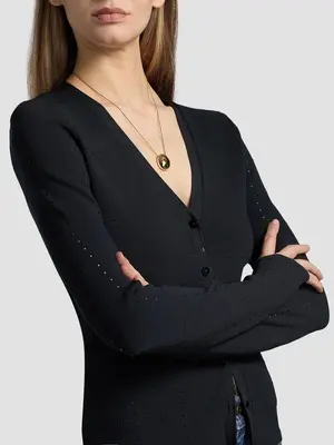 Ramy Brook Astra Pointelle-knit Cardigan