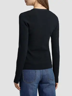 Ramy Brook Astra Pointelle-knit Cardigan