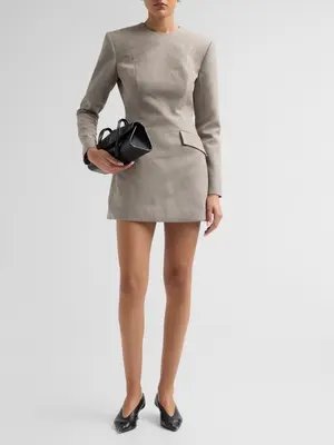 Ronny Kobo Brette Houndstooth Minidress