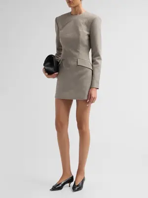 Ronny Kobo Brette Houndstooth Minidress