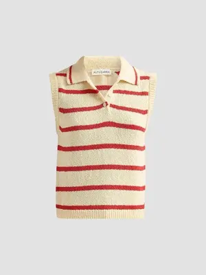 Altuzarra Elmer Linen-blend Stripe Top