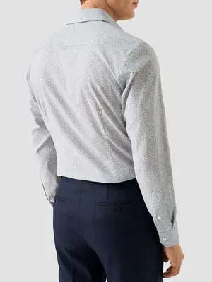 Eton Floral Contemporary-fit Twill Shirt
