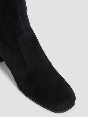 ROGER VIVIER Tres Vivier Polly 45mm Suede Booties - Nero