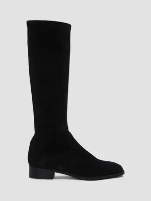 Aquatalia Sabrena 25mm Suede Knee-high Boots - Black