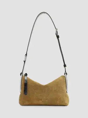 Marc Jacobs Scene Suede Medium Shoulder Bag - Hazelnut