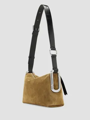 Marc Jacobs Scene Suede Medium Shoulder Bag - Hazelnut