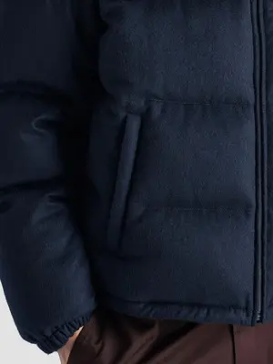 Prada Weight Cashmere Down Jacket - Blue