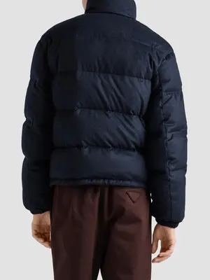 Prada Weight Cashmere Down Jacket - Blue