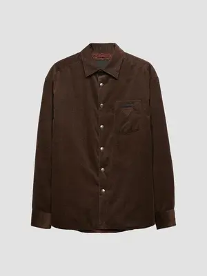 Prada Corduroy Shirt - Brown