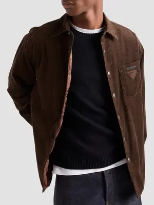 Prada Corduroy Shirt - Brown