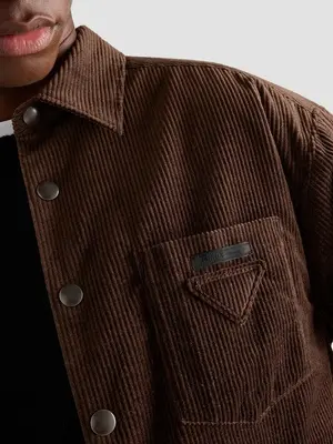 Prada Corduroy Shirt - Brown