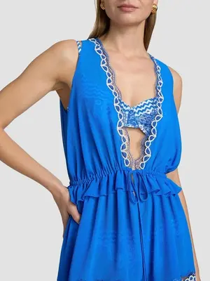 Ramy Brook Gwendolyn Embroidered Cover-up Minidress
