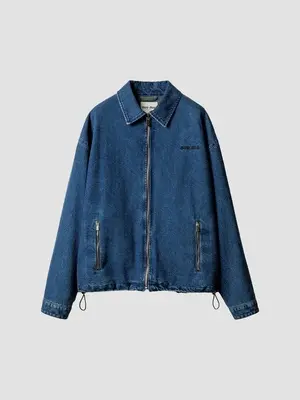 Miu Miu Cashmere Denim Blouson Jacket