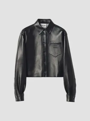 Miu Miu Plongé Nappa Leather Shirt