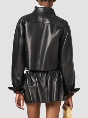 Miu Miu Plongé Nappa Leather Shirt