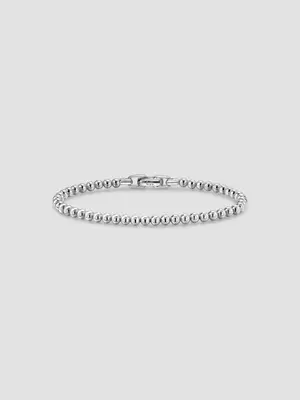 David Yurman Spiritual Beads Metal Bead Bracelet In Sterling 4mm - Silver