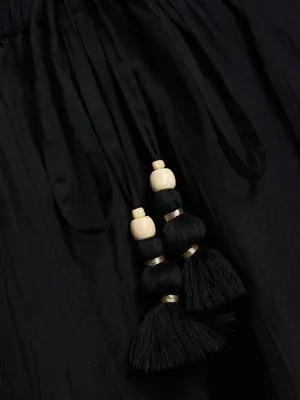 Ramy Brook Adrienne Cotton Cover-up Shorts - Black