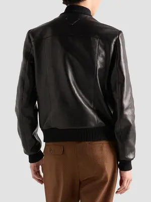 Prada Leather Bomber Jacket