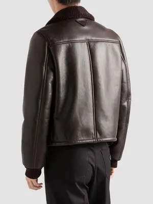 Prada Leather And Shearling Jacket
