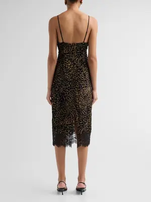 Ronny Kobo Jourdin -print A-line Midi Dress