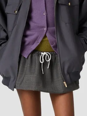 Miu Miu Prince Of Wales Miniskirt