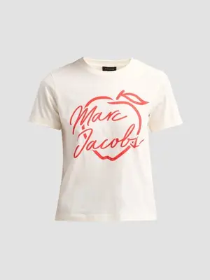 Marc Jacobs Apple Logo Femme T-shirt - Ivory