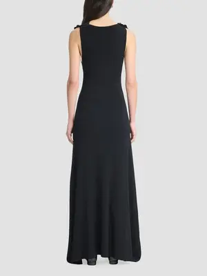 Altuzarra Woolfe Floral Appliqué Column Gown