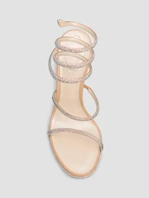Rene Caovilla Cleo 105mm Satin Sandals