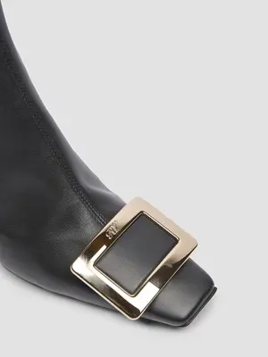 ROGER VIVIER Belle Vivier 60mm Leather Wedge-heel Ankle Boots
