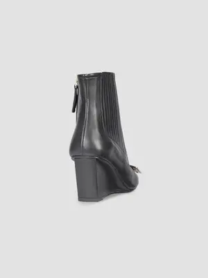 ROGER VIVIER Belle Vivier 60mm Leather Wedge-heel Ankle Boots