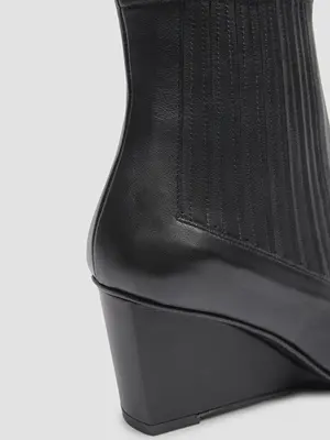 ROGER VIVIER Belle Vivier 60mm Leather Wedge-heel Ankle Boots