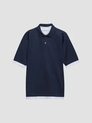 Prada Cotton Polo Shirt - Blue