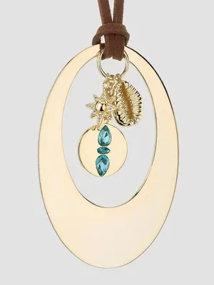 Ramy Brook Casie Goldtone & Mixed-media Pendant Necklace