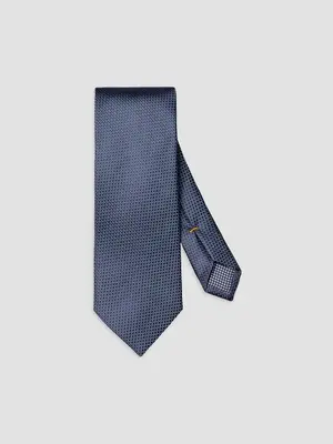 Eton Micro Texture Linen Tie Navy