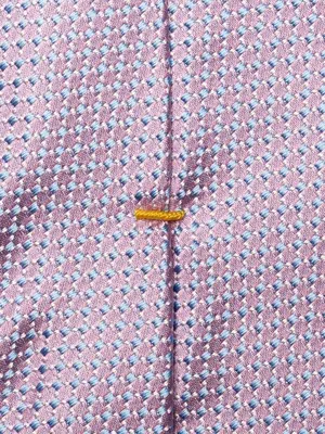 Eton Micro Texture Linen Tie - Pink
