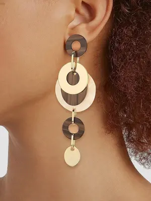 Ramy Brook Polina Goldtone & Resin Drop Earrings