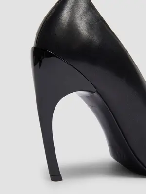 ROGER VIVIER Choc Decollette 100mm Leather Curved-heel Pumps
