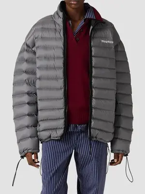 Miu Miu Lightweight Pongé Down Jacket