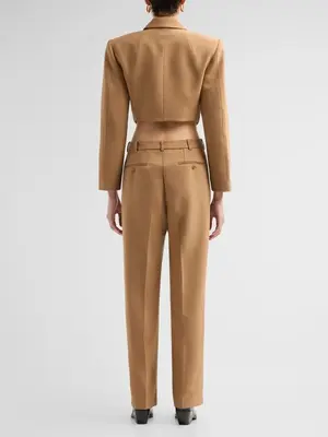 Ronny Kobo Scyla Cut-out Blazer Jumpsuit