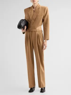 Ronny Kobo Scyla Cut-out Blazer Jumpsuit