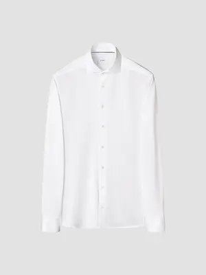 Eton Slim-fit Filo Di Scozia Cotton Shirt - White