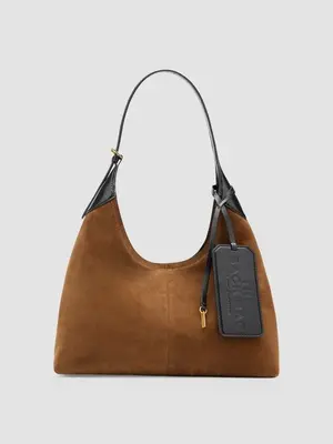 Marc Jacobs Suede Belted Sack Bag - Copper