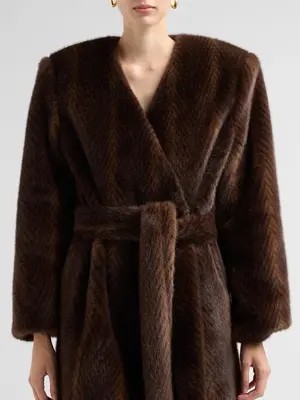 Ronny Kobo Cady Faux-fur Coat