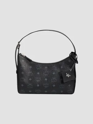 Mcm Aren Small Hobo Bag - Black