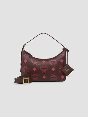 Mcm Aren Small Hobo Bag - Cinnamon