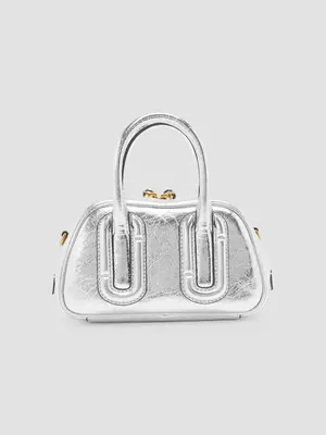 Marc Jacobs Babe Metallic Micro Top Handle Crossbody Bag