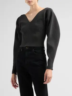 Ronny Kobo Krystal Rib-knit Sweater