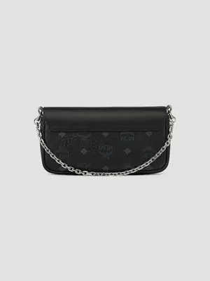 Mcm Mini Tracy Visetos Canvas & Leather Crossbody Bag